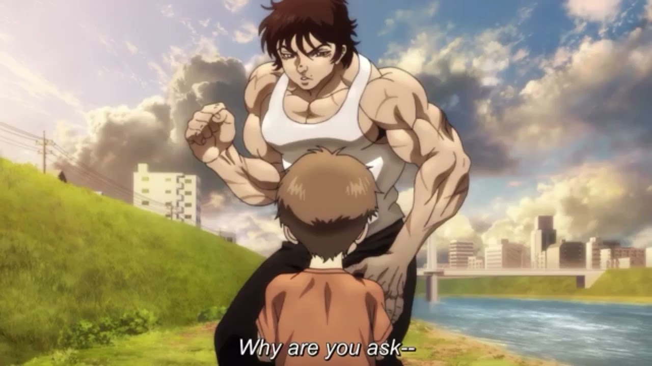 範馬刃牙 | Baki slaps the kids ass | Baki son of ogre Episode 1 - WACOCA ANIME