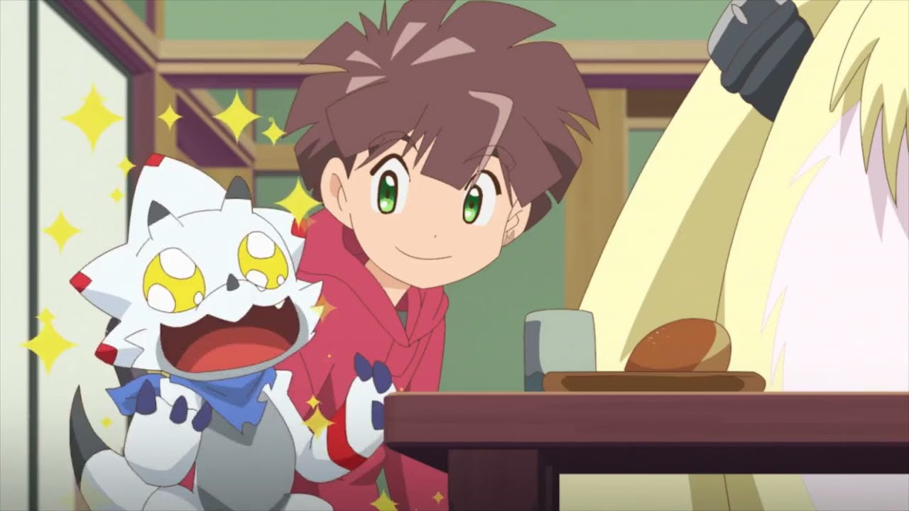 The Digimon gang enjoying the beach resort 🙂 | Digimon Ghost Game ...