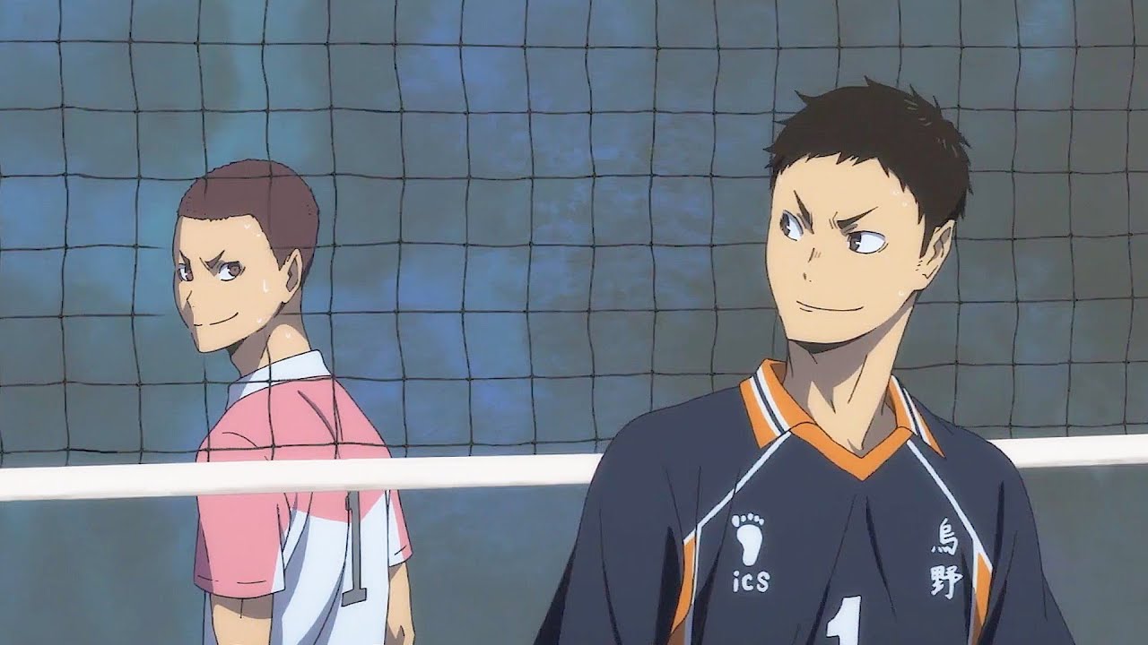 ハイキュー ! Haikyuu - 大地と中島はどちらが優れたキャプテンかをめぐって激しい戦いを繰り広げます | Daichi and ...