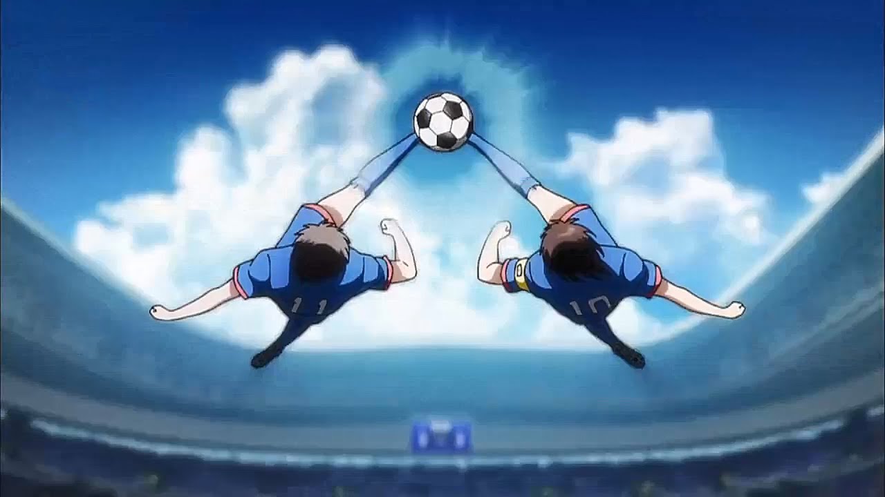 Tsubasa and Misaki Twin Overhead Kick - Captain Tsubasa Special (2019 ...