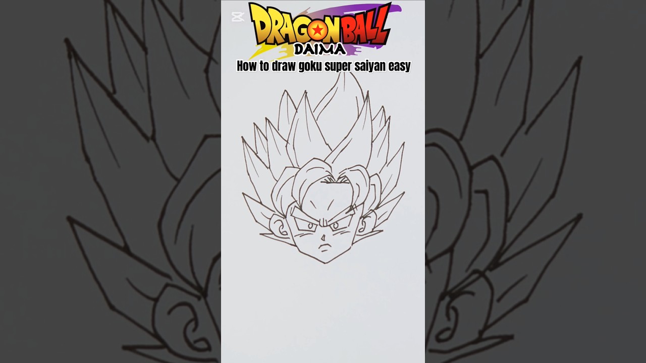「ドラゴンボールDAIMA(ダイマ)」How to draw goku easy |super saiyan|dragonball daima ...