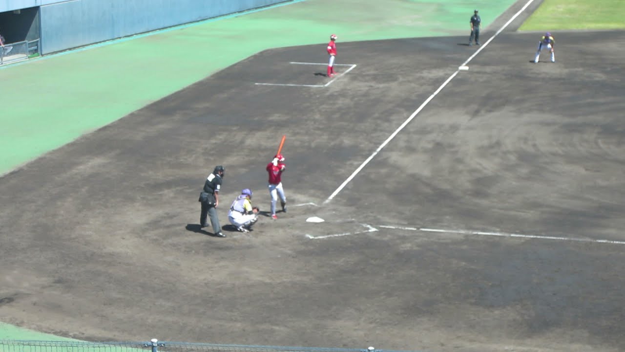 信濃グランセローズ 山本選手 レフト前ヒット - WACOCA BASEBALL