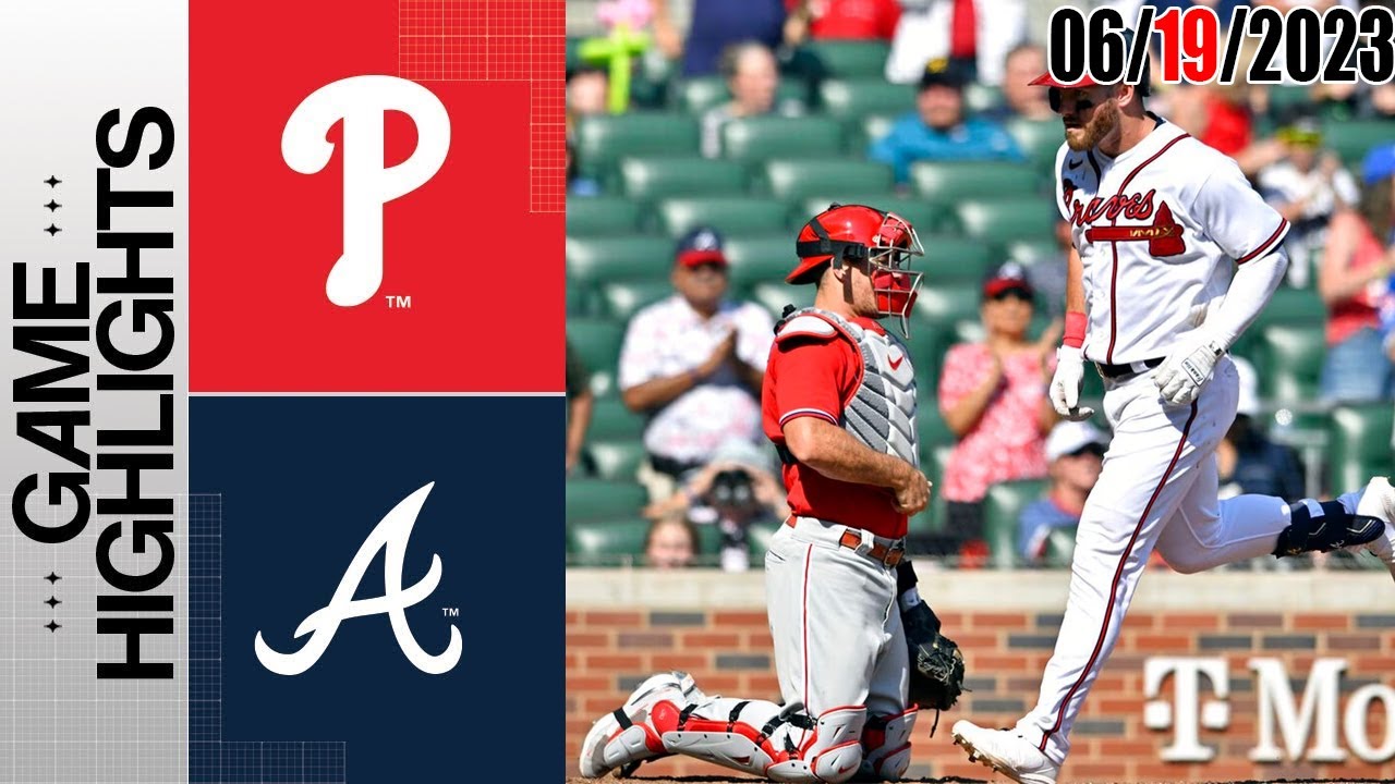 フィラデルフィア・フィリーズ vs アトランタ・ブレーブス 試合ハイライト | MLB トゥデー 2023 年 6 月 19 日 | MLB 2023 - WACOCA BASEBALL