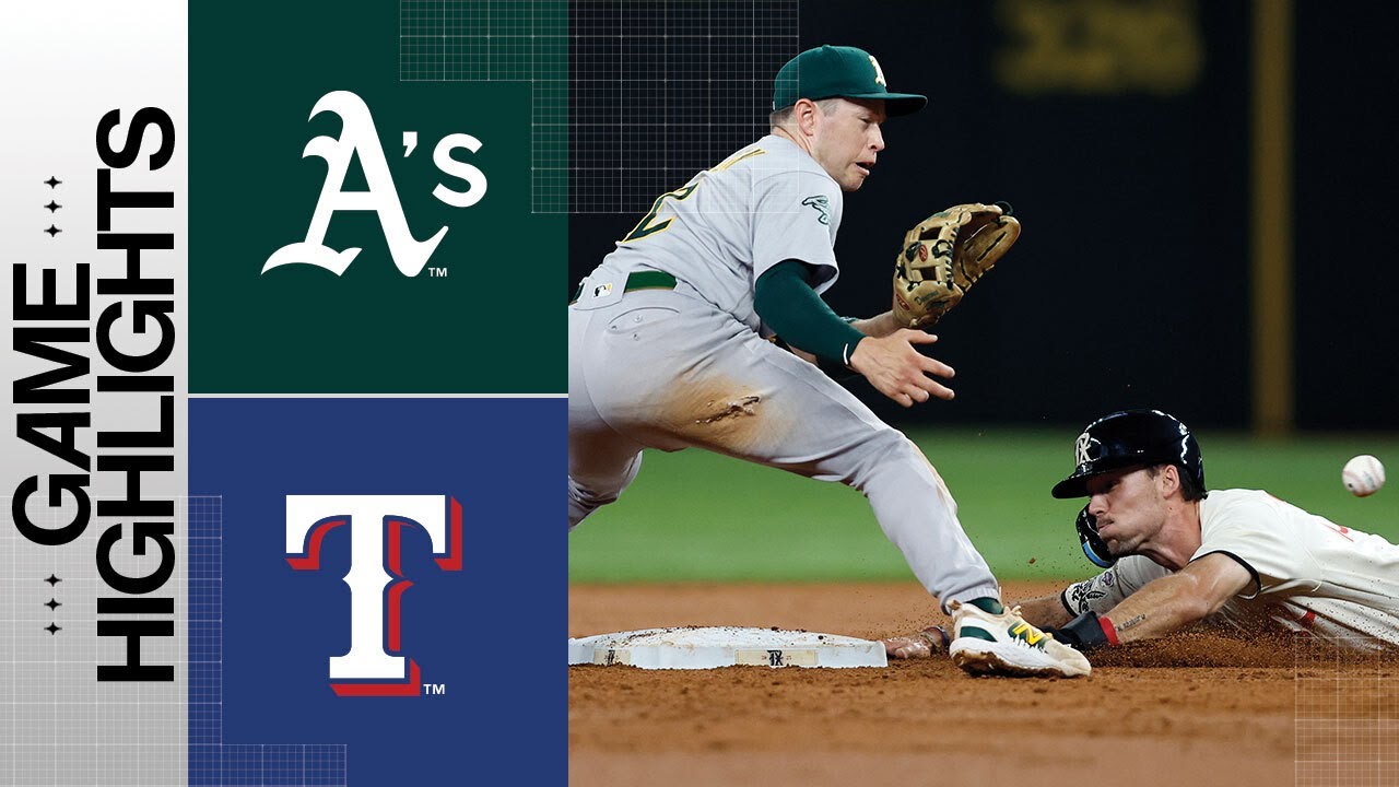 A's vs. Rangers Game Highlights (9/8/23) | MLB Highlights - WACOCA BASEBALL