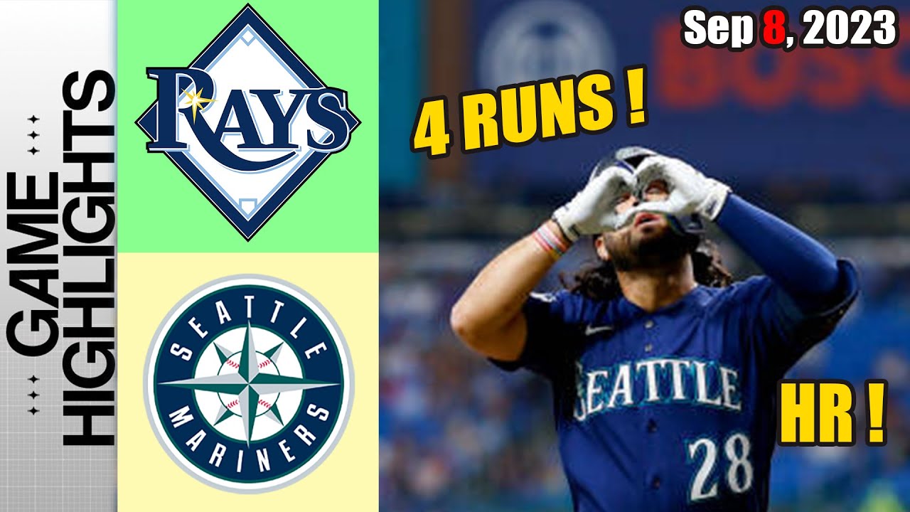 マリナーズ vs タンパベイ レイズ 全試合ハイライト 2023 年 9 月 8 日 | MLB ハイライト 2023 - WACOCA BASEBALL