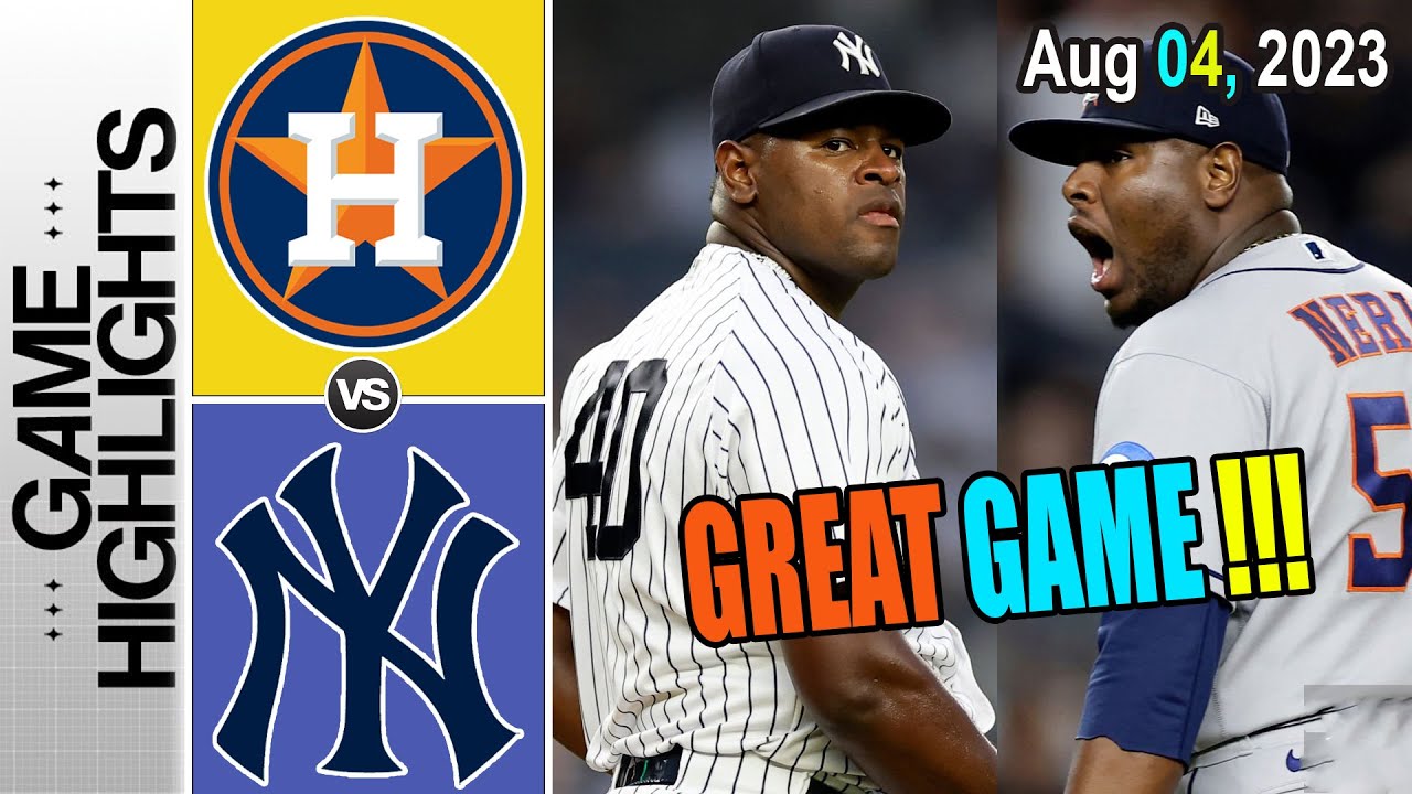 ヒューストン・アストロズ vs ニューヨーク・ヤンキース [FULL GAME] 2023 年 8 月 4 日 | MLB ハイライト 2023 - WACOCA BASEBALL