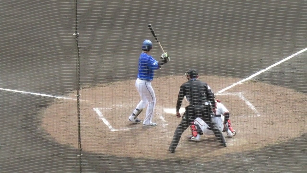 【ベイスターズ】蝦名達夫 バッティングフォーム（2025年2月18日 練習試合 読売ジャイアンツ 対 横浜DeNAベイスターズ ） - WACOCA BASEBALL