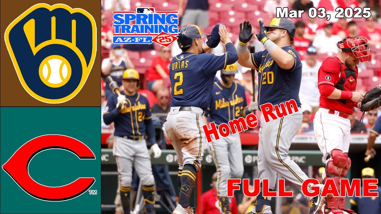 ミルウォーキーブリューワーズ対シンシナティレッドフルゲームハイライト3月3日、2025年| MLBトレーニング2025年春 - WACOCA BASEBALL