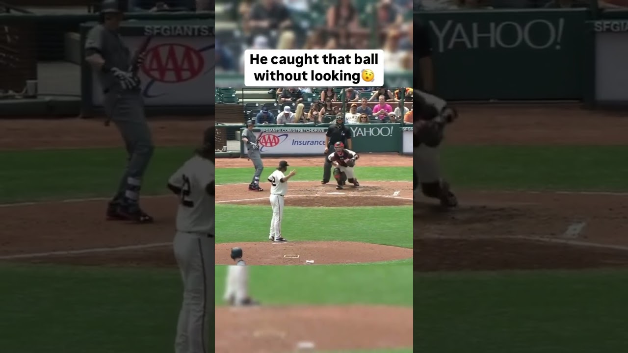 He caught the ball without looking! ⚾️🔥 #baseballszn #baseball # ...