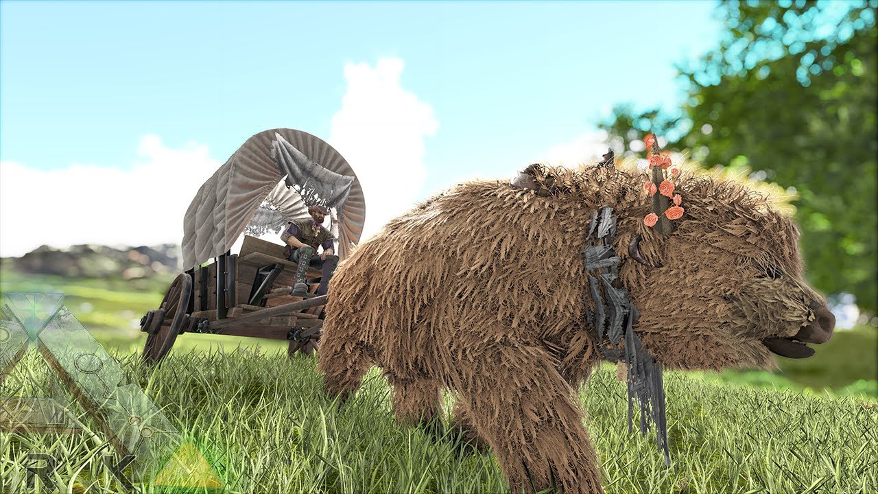 THE NEW HIGHLAND COW AND WAGONS THAT ACTUALLY WORK | ARK SURVIVAL ...