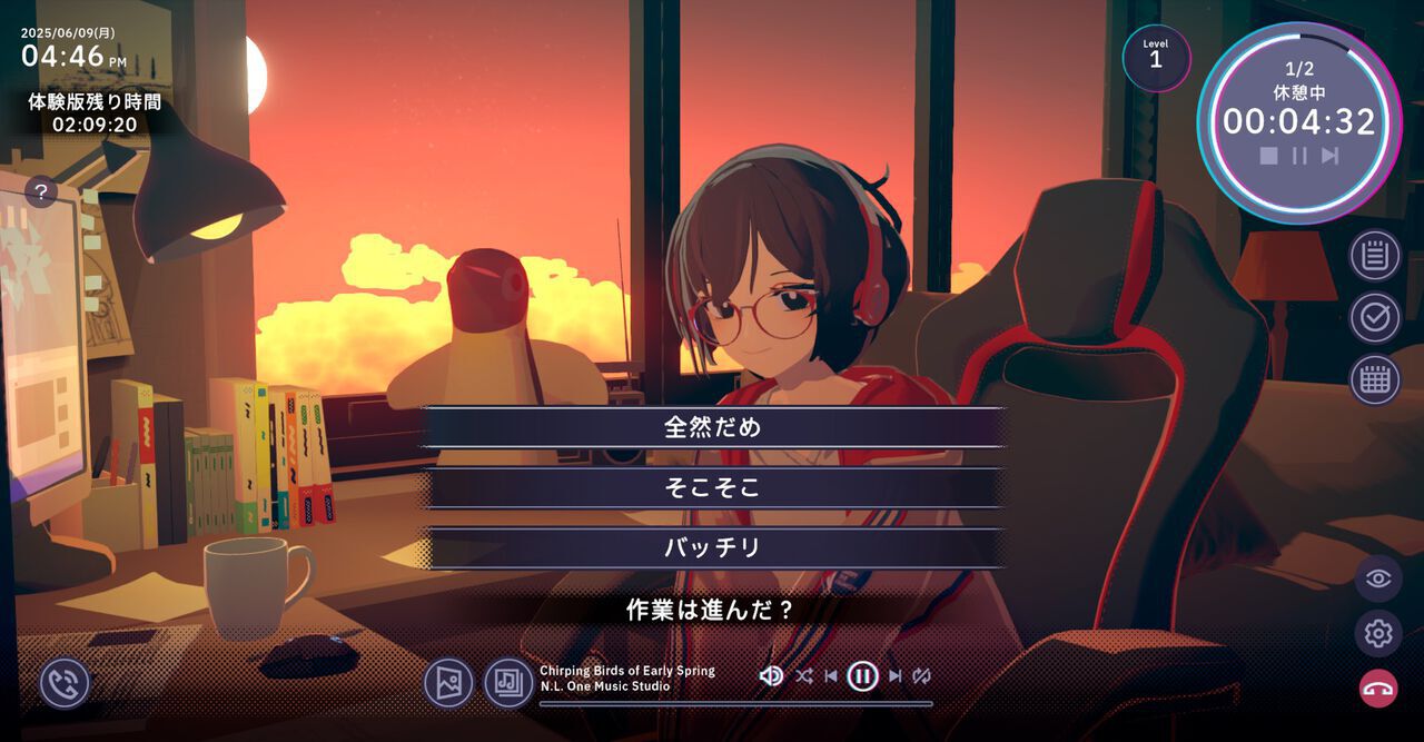 『Chill with You : Lo-Fi Story』妄想豊かな少女といっしょに作業。休憩時間に仲が深まっていくアドベンチャー。Steamで体験版が配信 - WACOCA GAMES