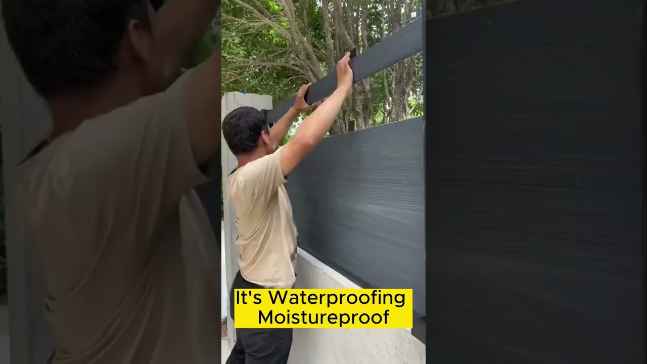 Don‘t build cement Fence! Use Aluminium post+WPC Panel make your Garden ...