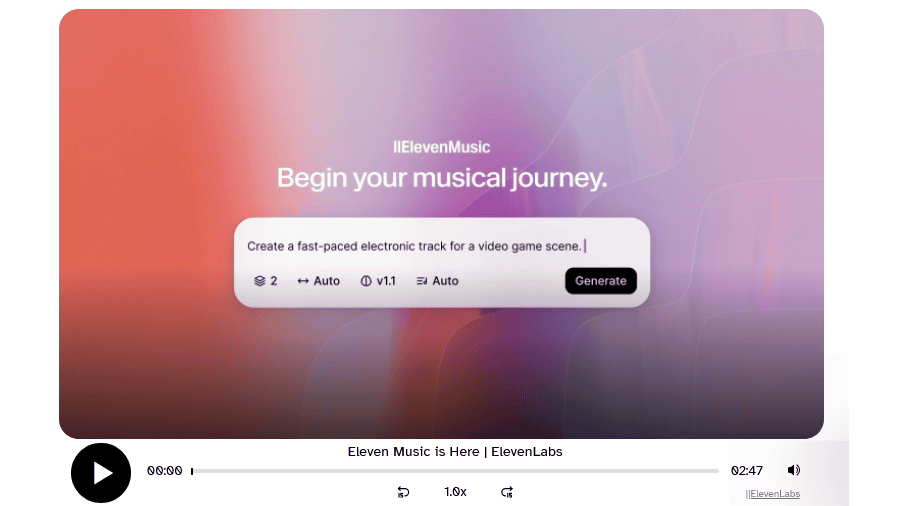 商用利用可能なスタジオ級サウンドを生成できる「Eleven Music」をElevenLabsが発表 - GIGAZINE - WACOCA MEDIA
