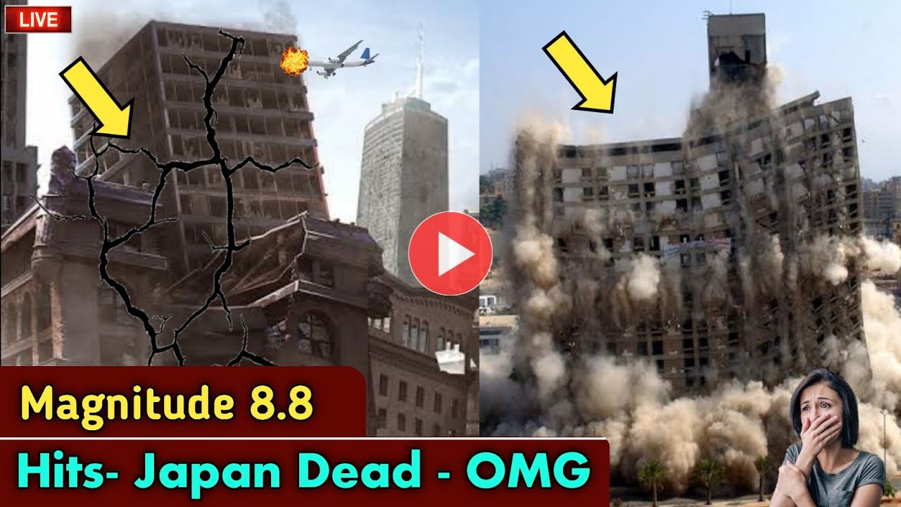 8.8 Deadly Magnitude Hits Japan's footage | Japan Earthquake Today ...