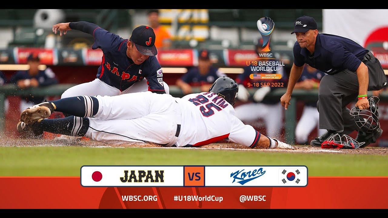 Highlights: 🇯🇵 Japan vs Korea 🇰🇷 - WBSC U-18 Baseball World Cup - Super Round - WACOCA NEWS