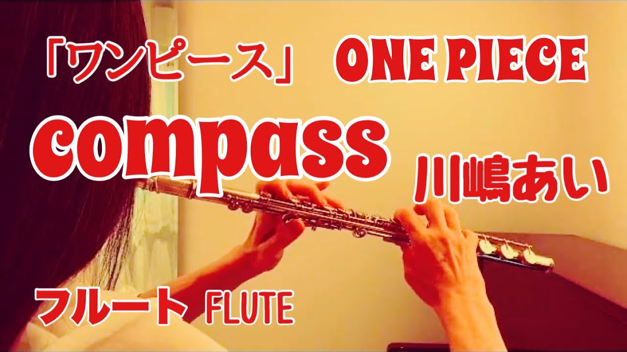 【ワンピース】compass 川嶋あい【フルートで演奏してみた】『one Piece エピソードオブアラバスタ 砂漠の王女と海賊たち