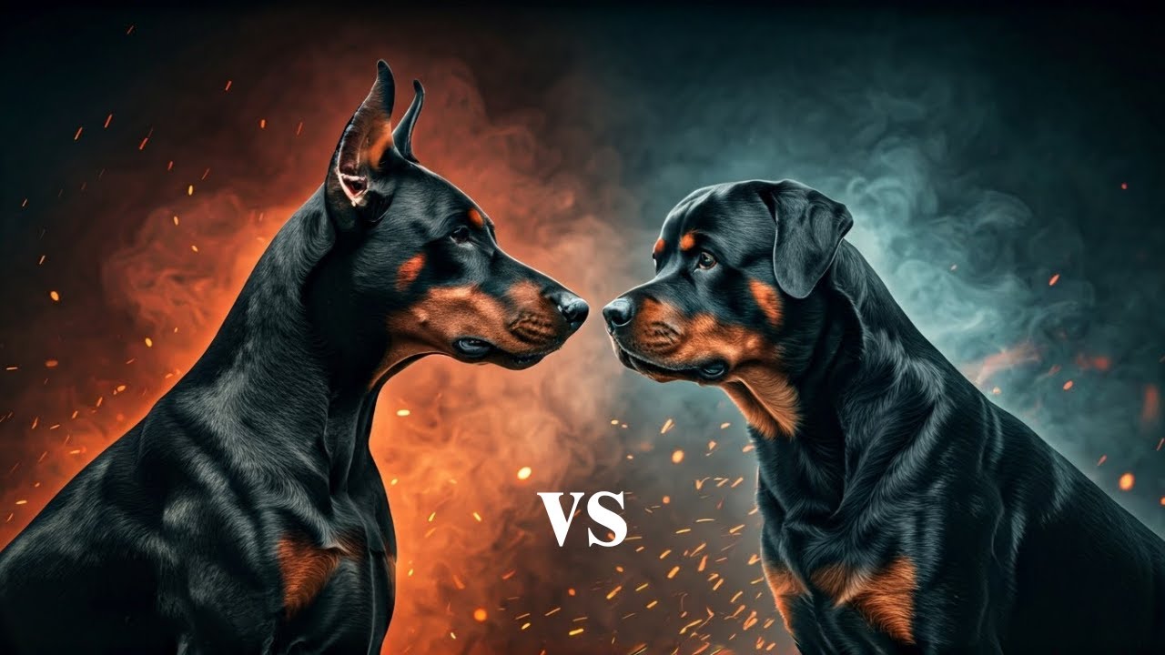 Ultimate Showdown Doberman vs Rottweiler! - WACOCA PETS