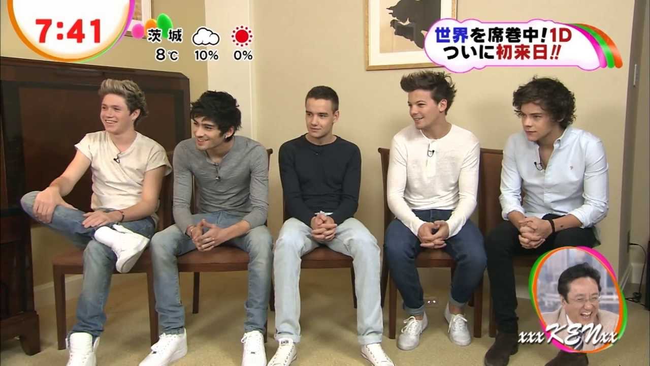 One Direction in Japan Tokyo News program 1D ② HD - WACOCA VIDEOS