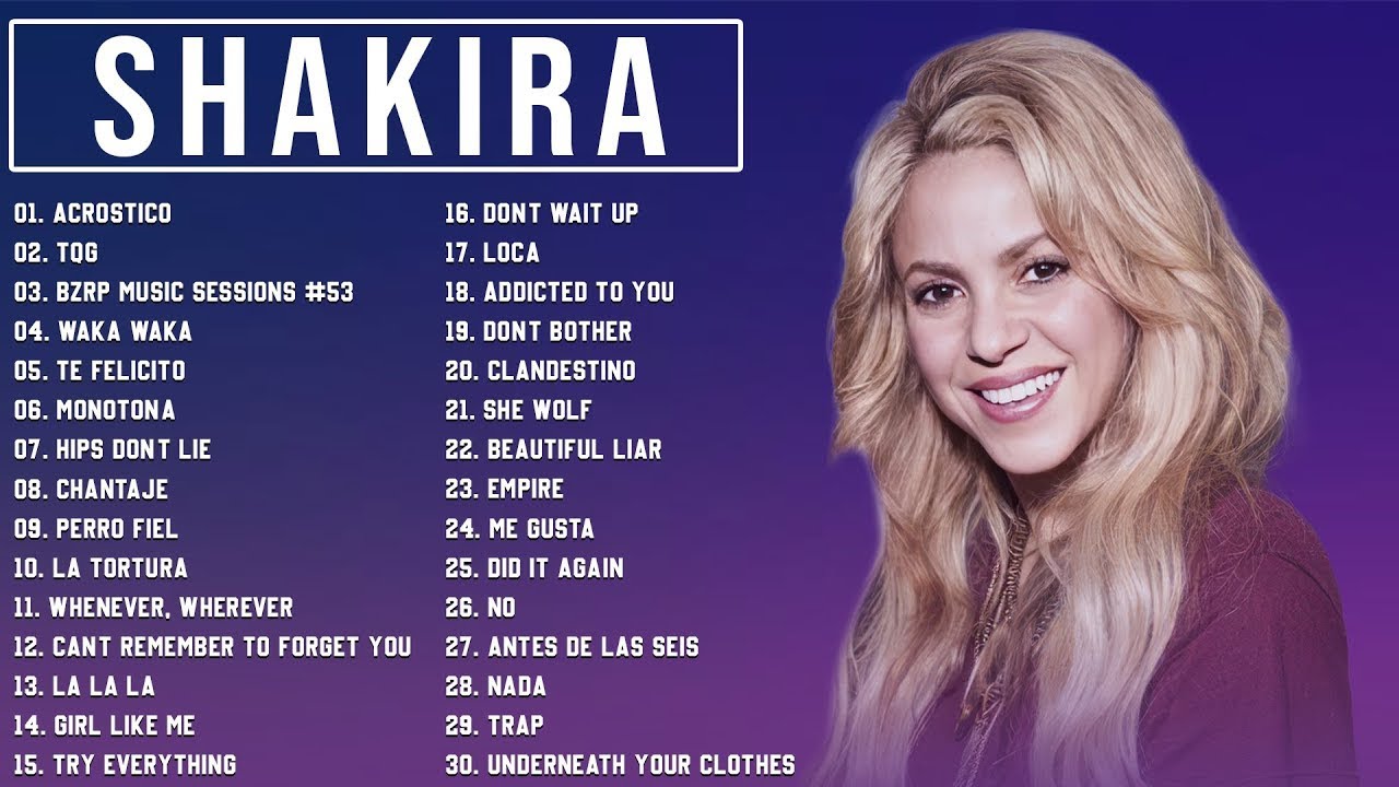 Shakira Mix Exitos 2023 - Grandes Exitos De Shakira | Las Mejores ...