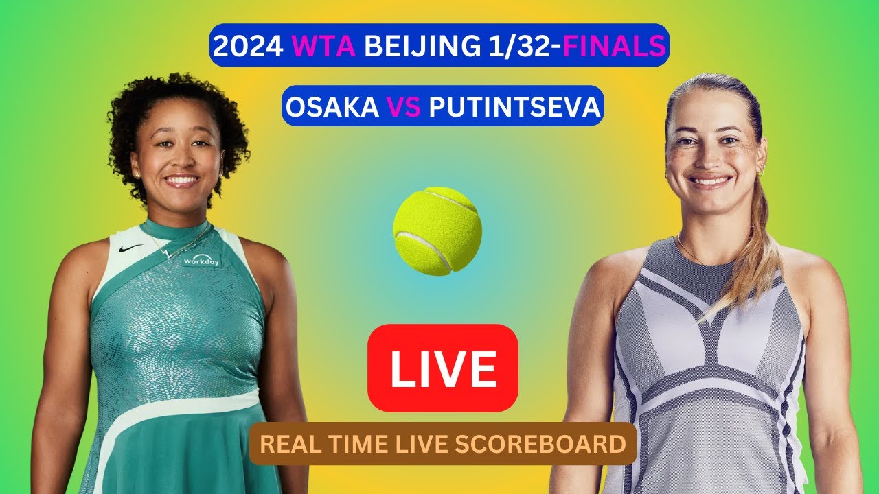 Naomi Osaka Vs Yulia Putintseva LIVE Score UPDATE Today Women's Tennis ...